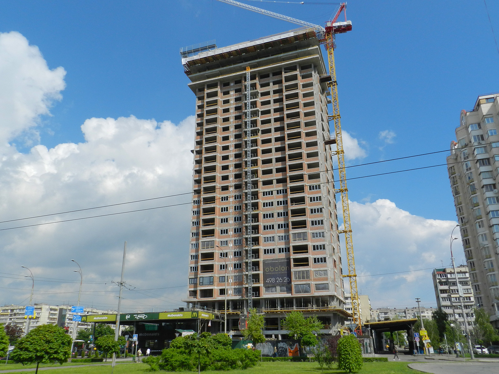We have finished monolithic structures in Section 3 in Obolon Residences